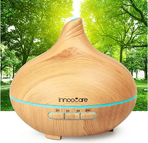 InnooCare 300ml Essential Oil Wood Grain Diffuser w/ LEDs via Amazon ...