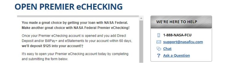 NASA Federal Credit Union Promotions: $300 Checking Bonus (Nationwide ...