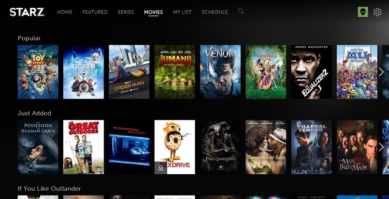 MyPoints: Earn 1,700 Points w/ Starz Sign-Up