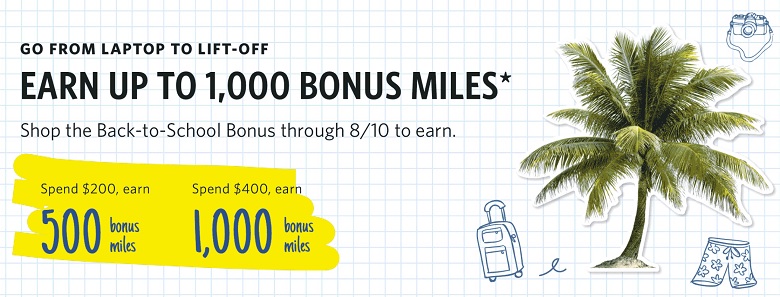 Delta SkyMiles Shopping: Get 500 Up to 1,000 Bonus Miles - Ends 8/10/23