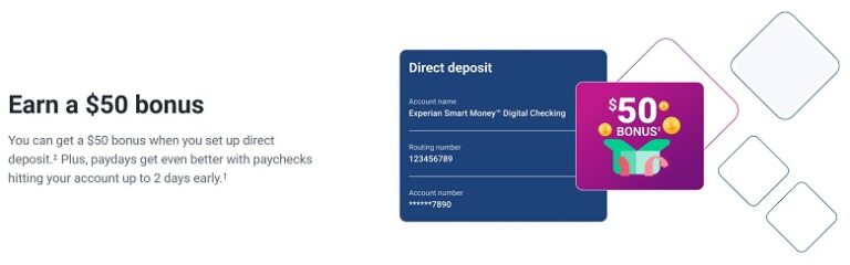 Experian Promotions: $50 Smart Money Digital Checking Bonus (Nationwide)
